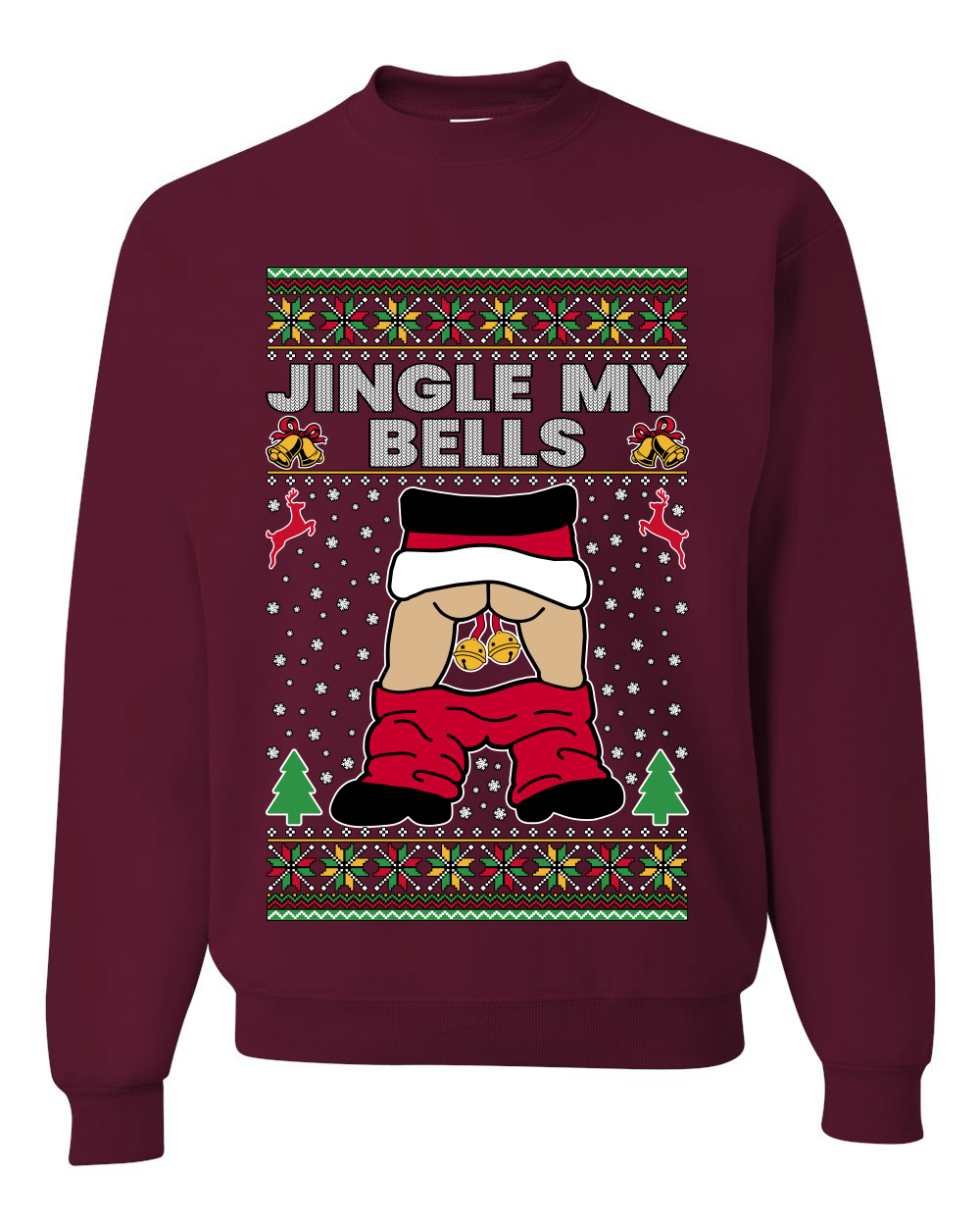 Jingle My Bells Ugly Christmas Sweater Unisex Crewneck Sweatshirt | eBay